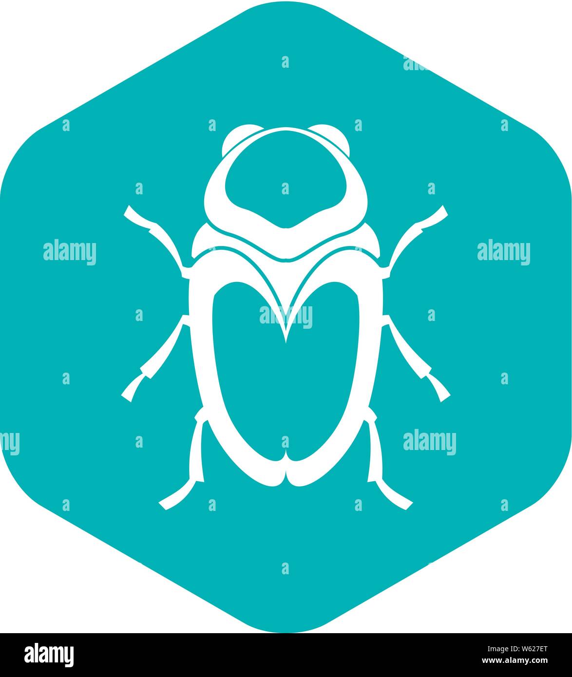 Scarab beetle icon, simple style Stock Vector Image & Art - Alamy