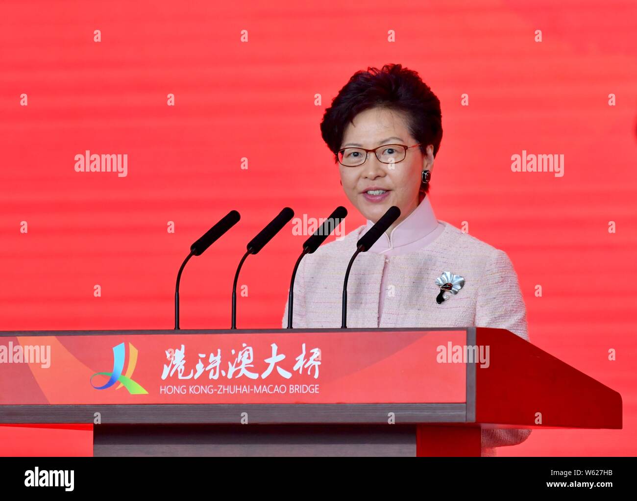 Hong Kong Chief Executive Carrie Lam Cheng Yuet-ngor speaks during the ...
