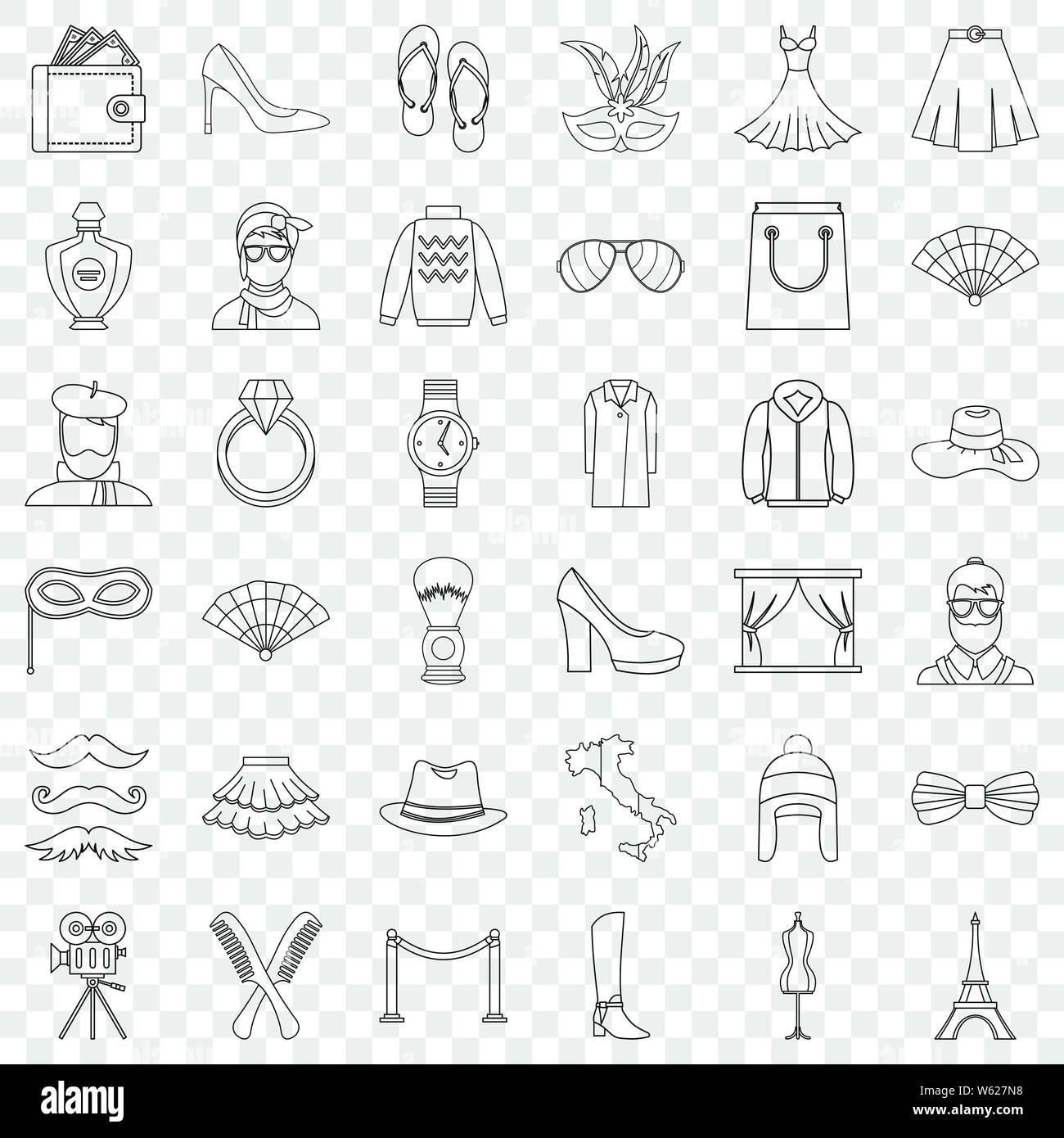 Style icons set, outline style Stock Vector Image & Art - Alamy