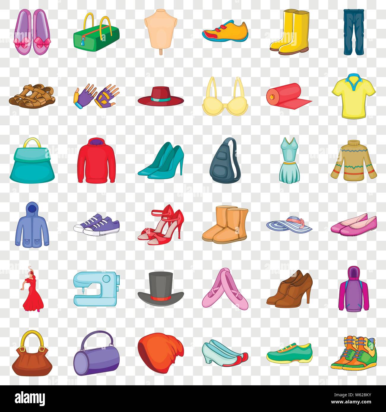 Style icons set, cartoon style Stock Vector Image & Art - Alamy