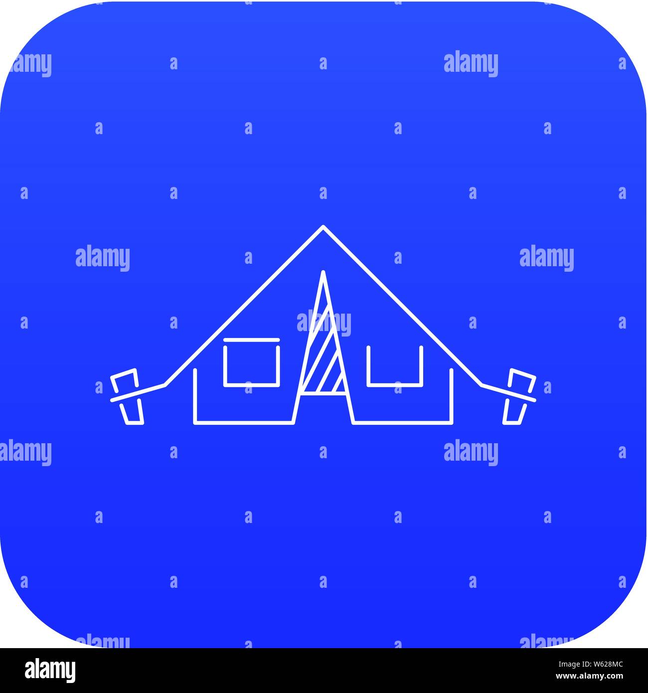 Tent icon blue vector Stock Vector Image & Art - Alamy
