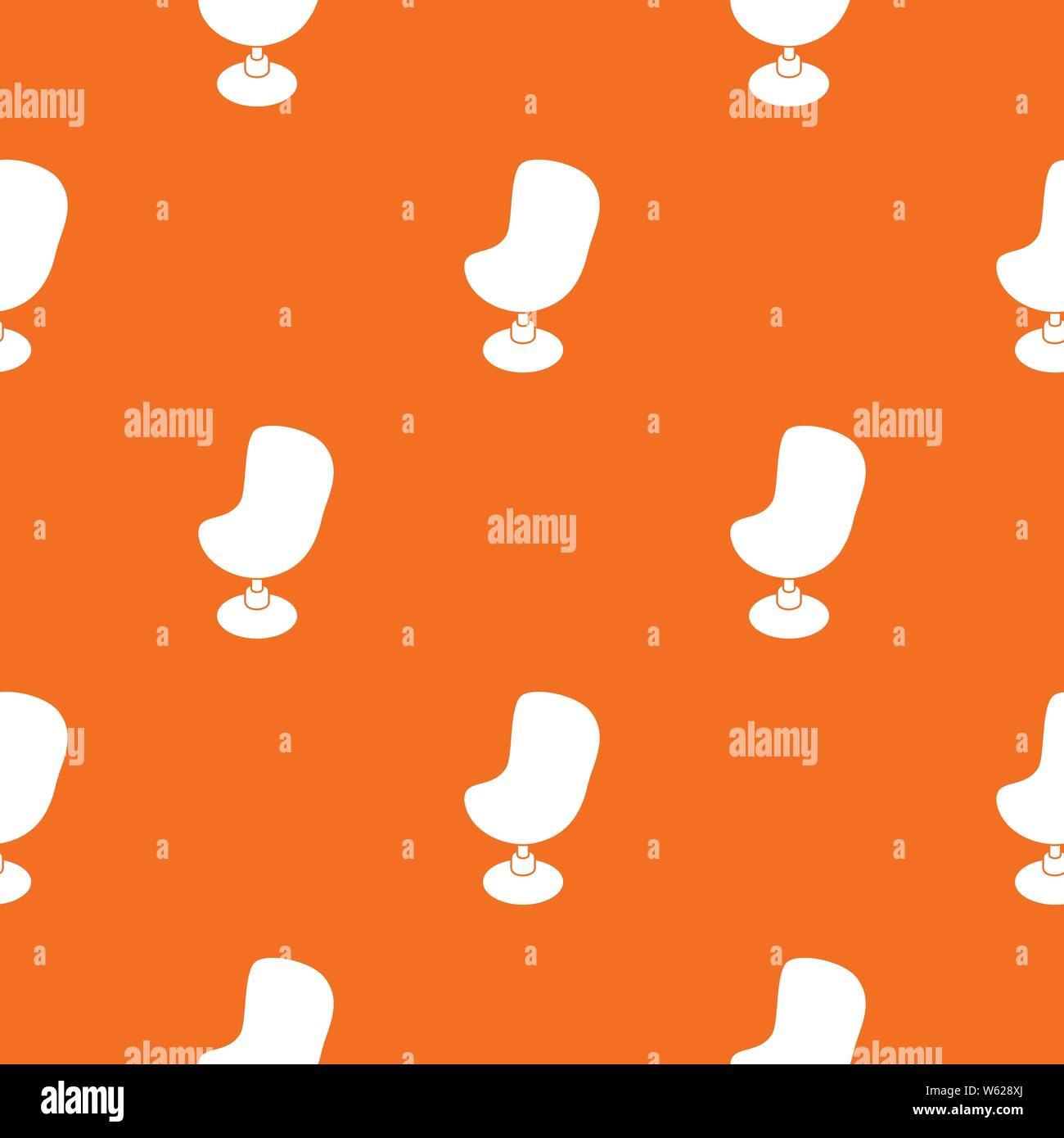 Modern chair pattern vector orange Stock Vector Image & Art - Alamy