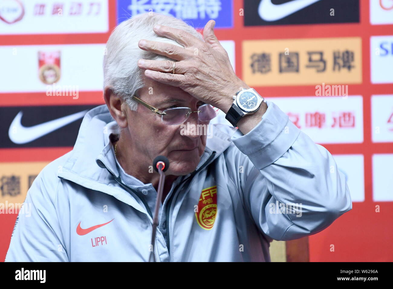 Head coach Marcello Lippi of Chinese national men's football team ...