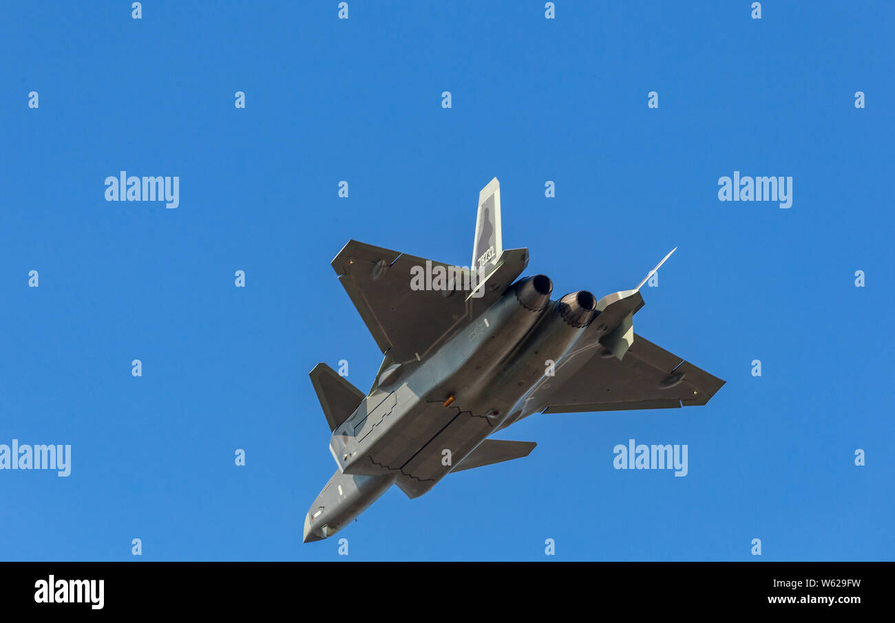 A J-20 stealth fighter jet of the Chinese PLA (People's Liberation Army ...