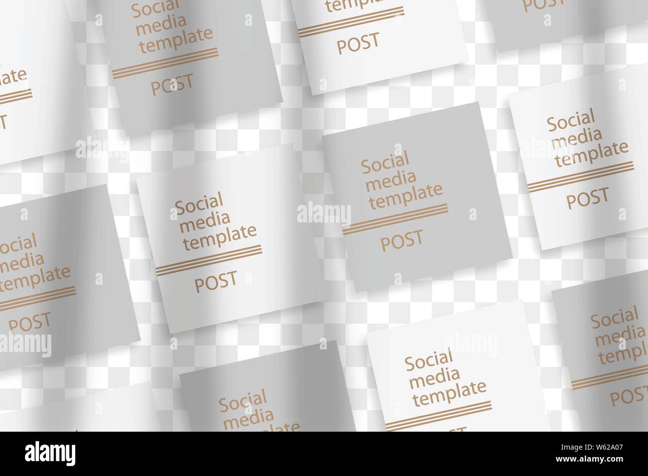 Stationery business branding mockup in realism style with transparent ...