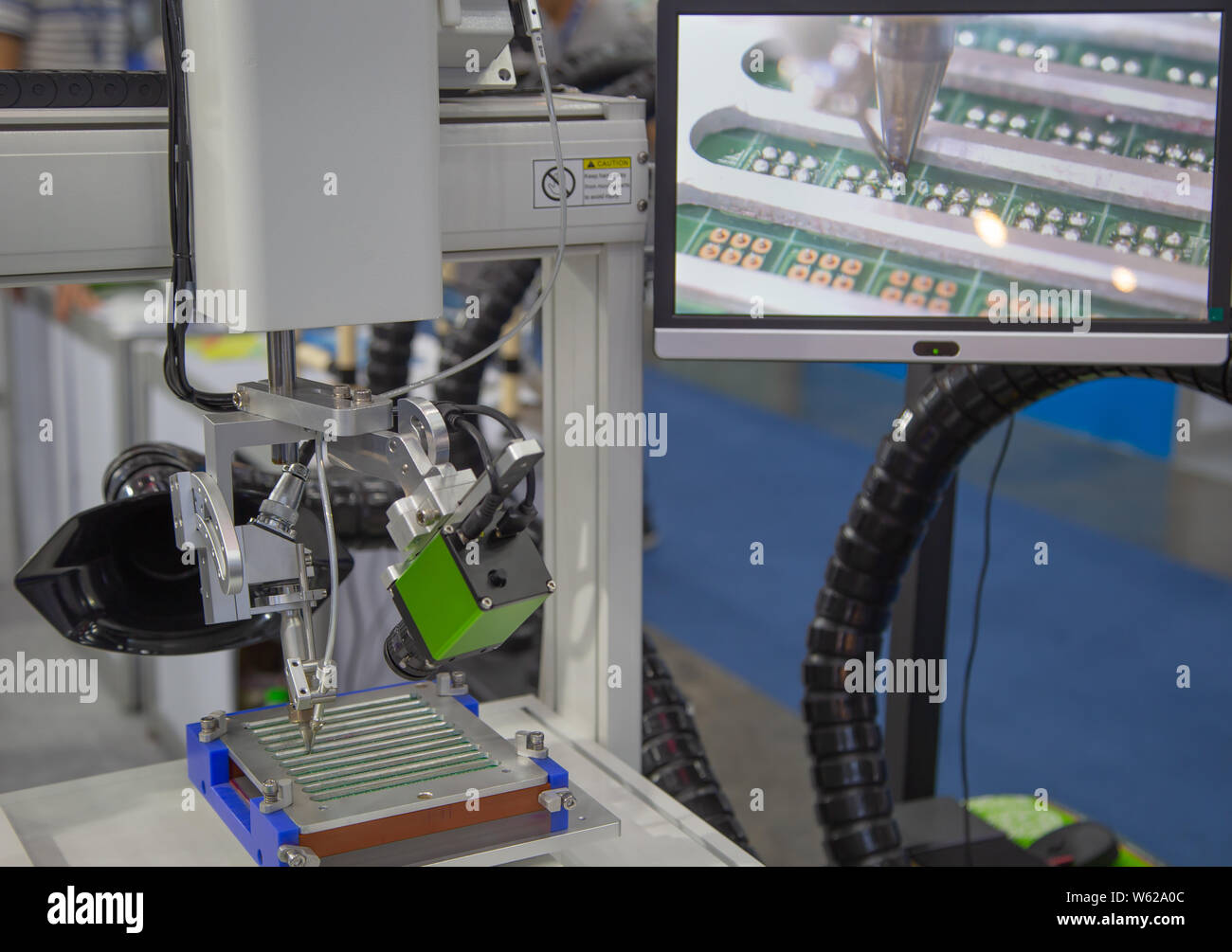 Automated robot soldering electronic PCB circuit board Stock Photo - Alamy