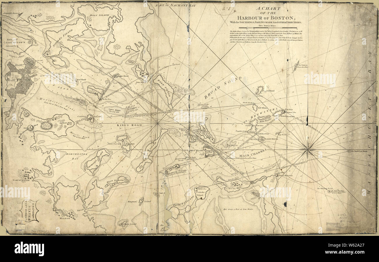 American Revolutionary War Era Maps 1750-1786 011 A Chart of the ...