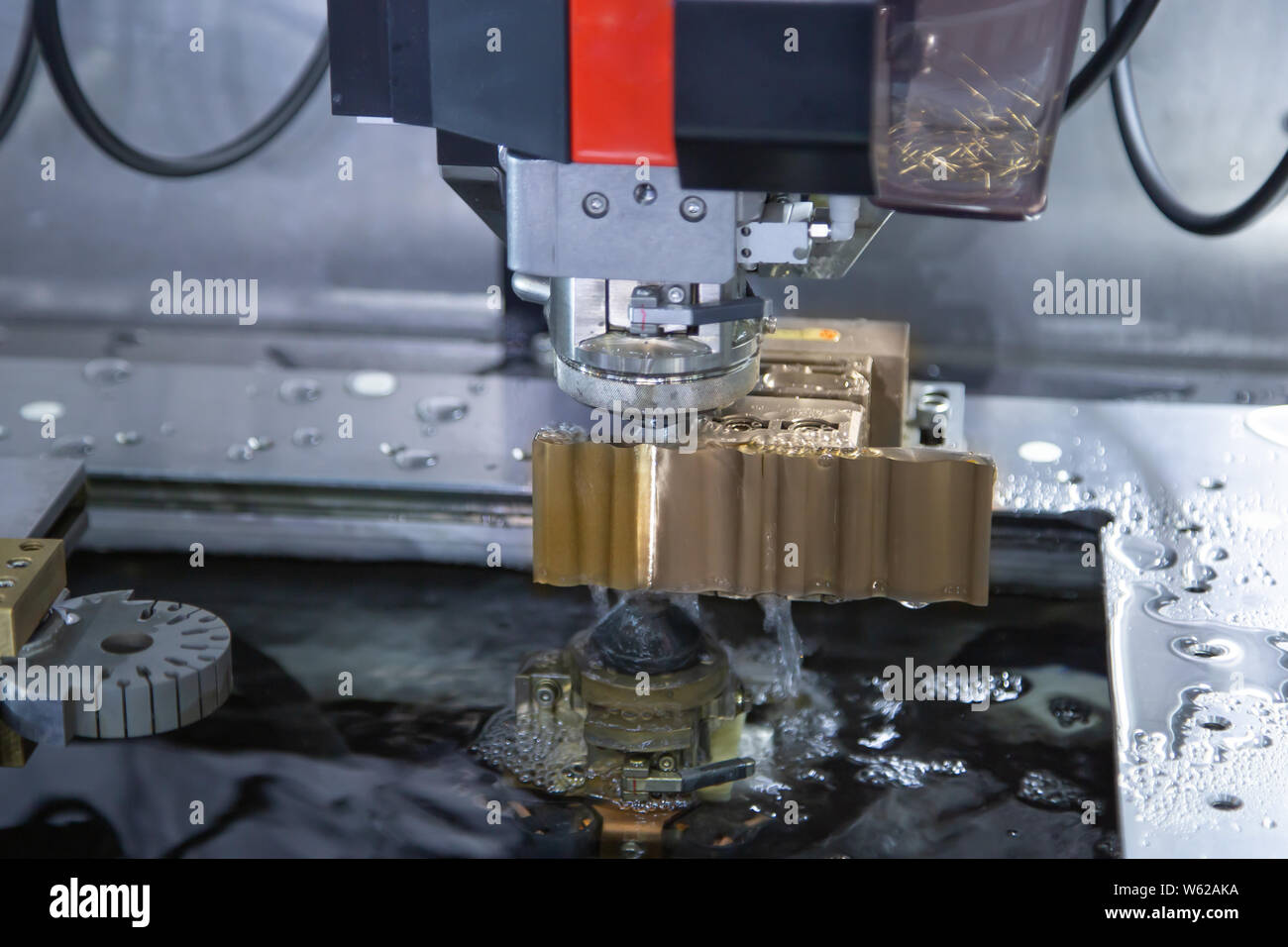 Intelligent automatic wire threader machine cutting small hole on ...