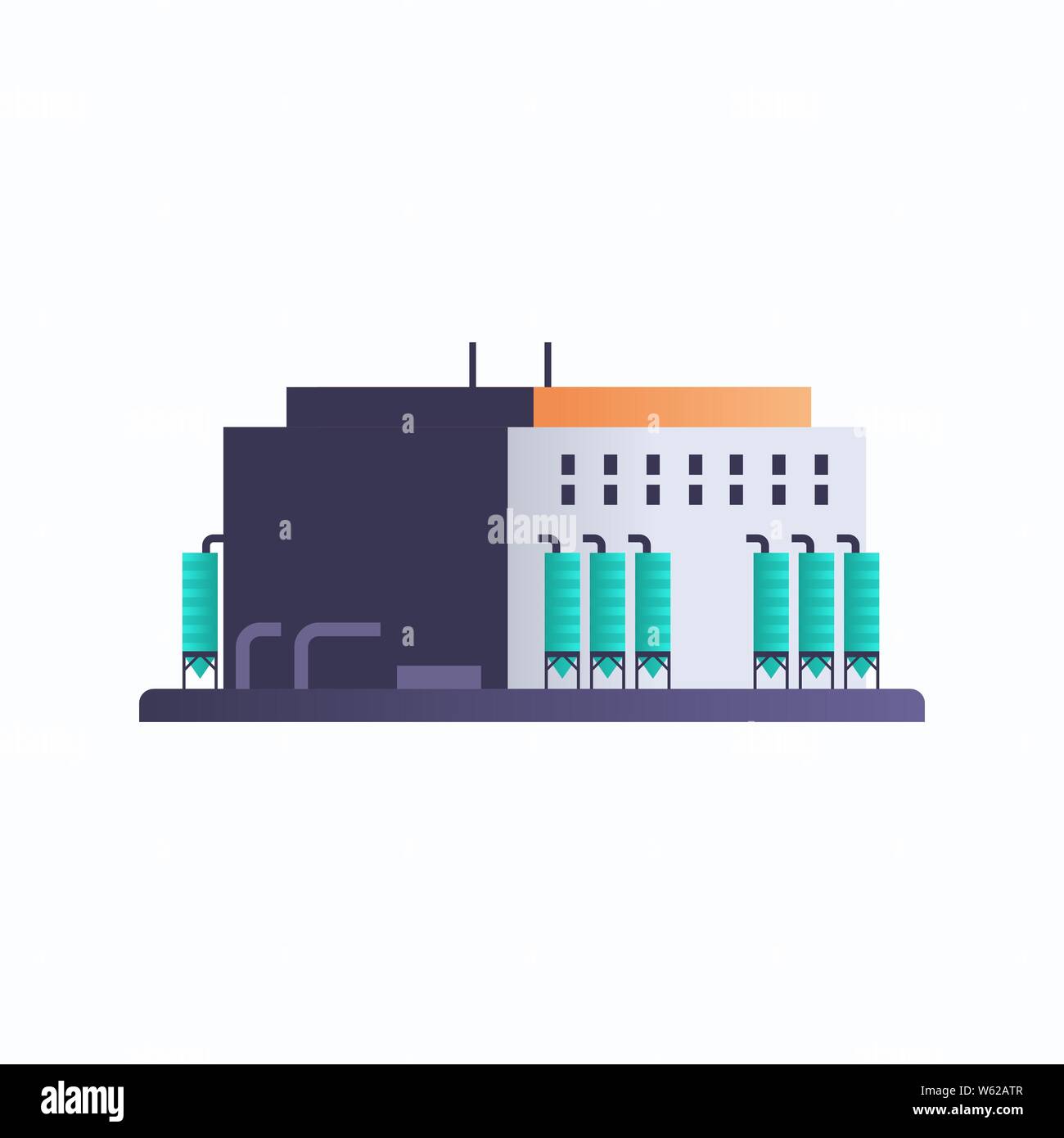 Oil refinery icon icon cartoon hi-res stock photography and images - Alamy