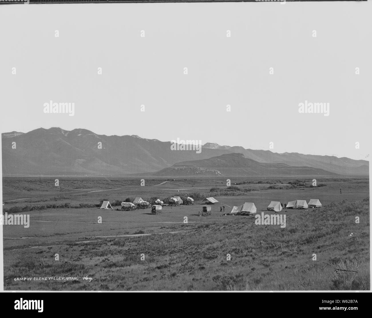 Camp near the head of cache valley hi-res stock photography and images ...