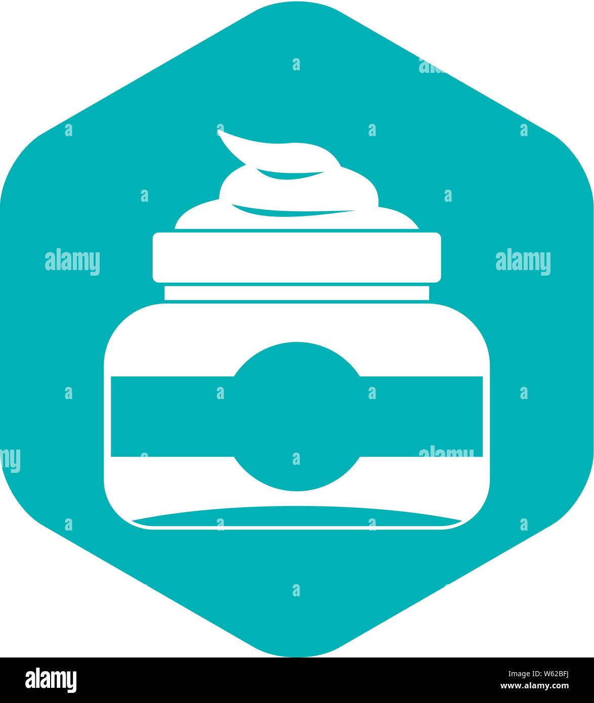 Jar of cosmetic cream icon, simple style Stock Vector Image & Art - Alamy