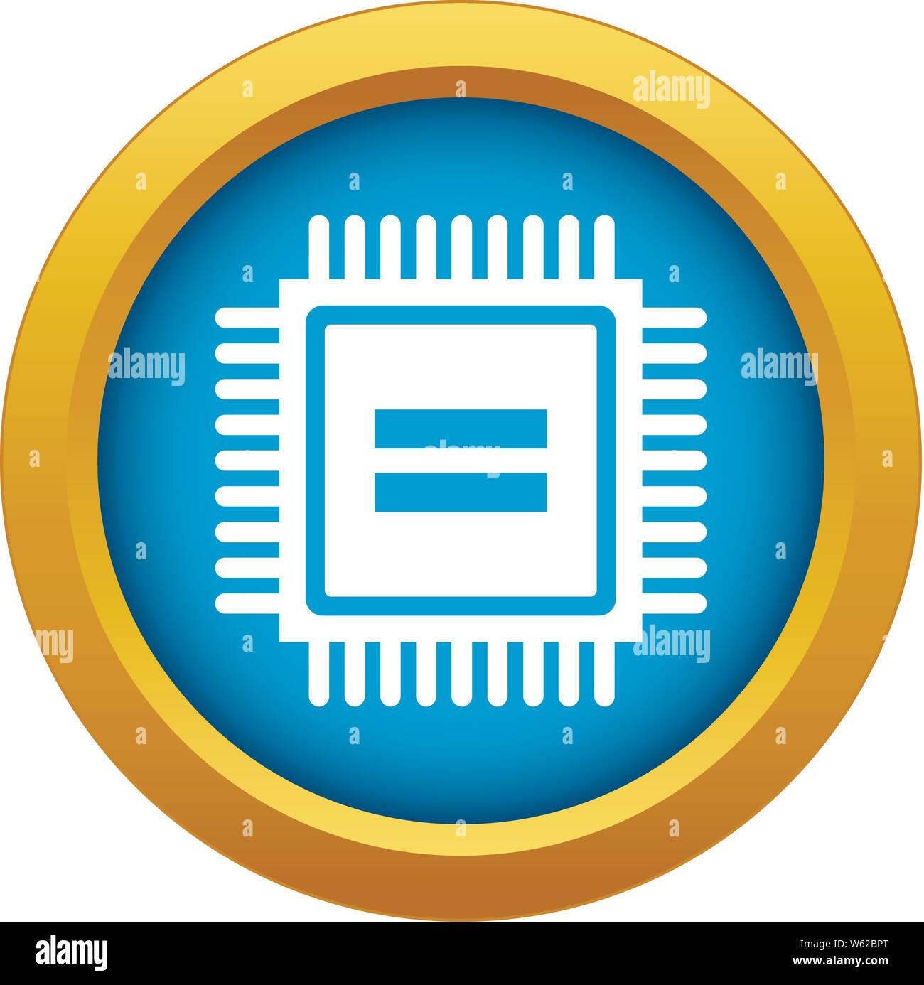 Electronic circuit board icon blue vector isolated Stock Vector Image ...