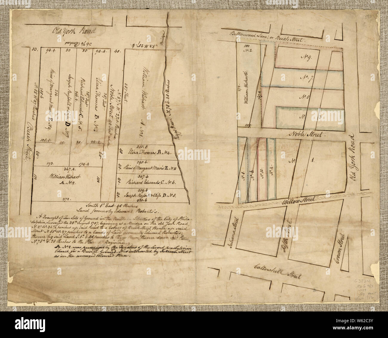 American Revolutionary War Era Maps 1750-1786 024 A Draught of ten lots ...