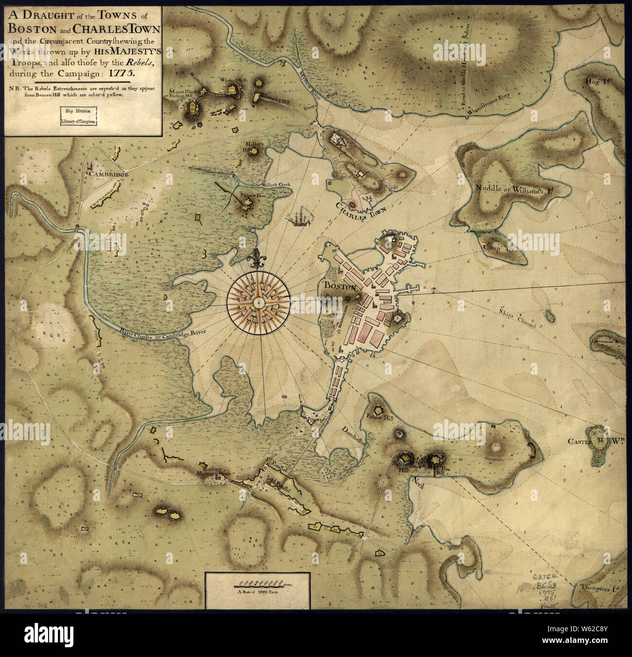 American Revolutionary War Era Maps 1750-1786 026 A draught of the ...