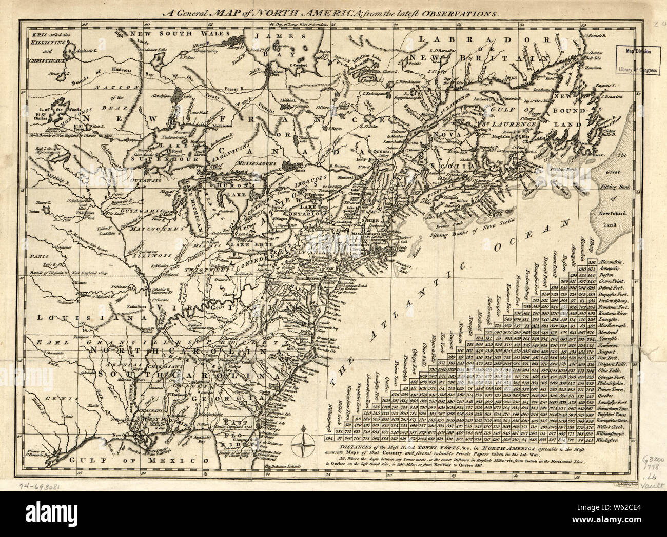 American Revolutionary War Era Maps 1750-1786 028 A general map of ...
