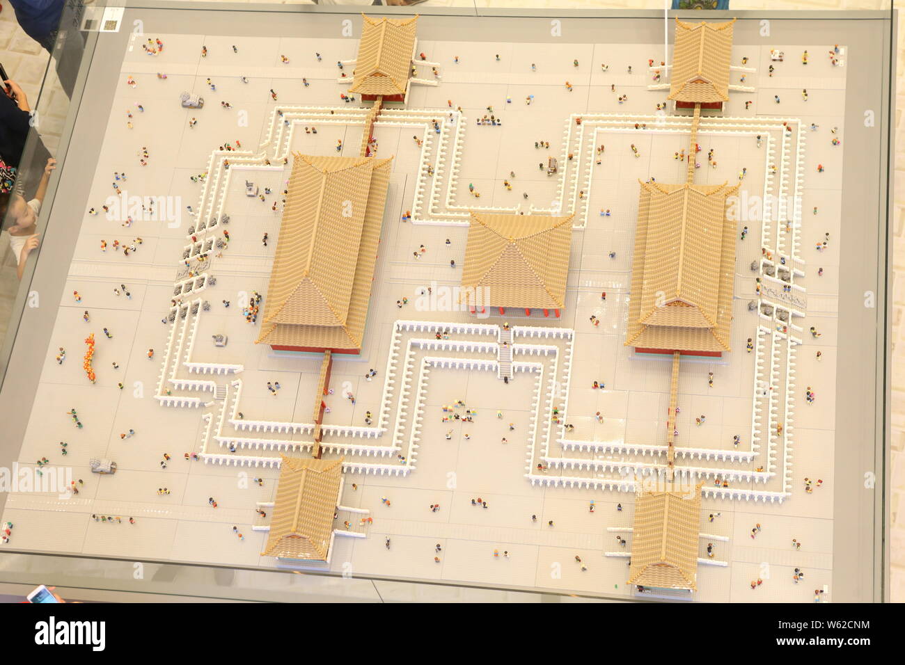 View of the model of the Palace Museum, also known as the Forbidden ...