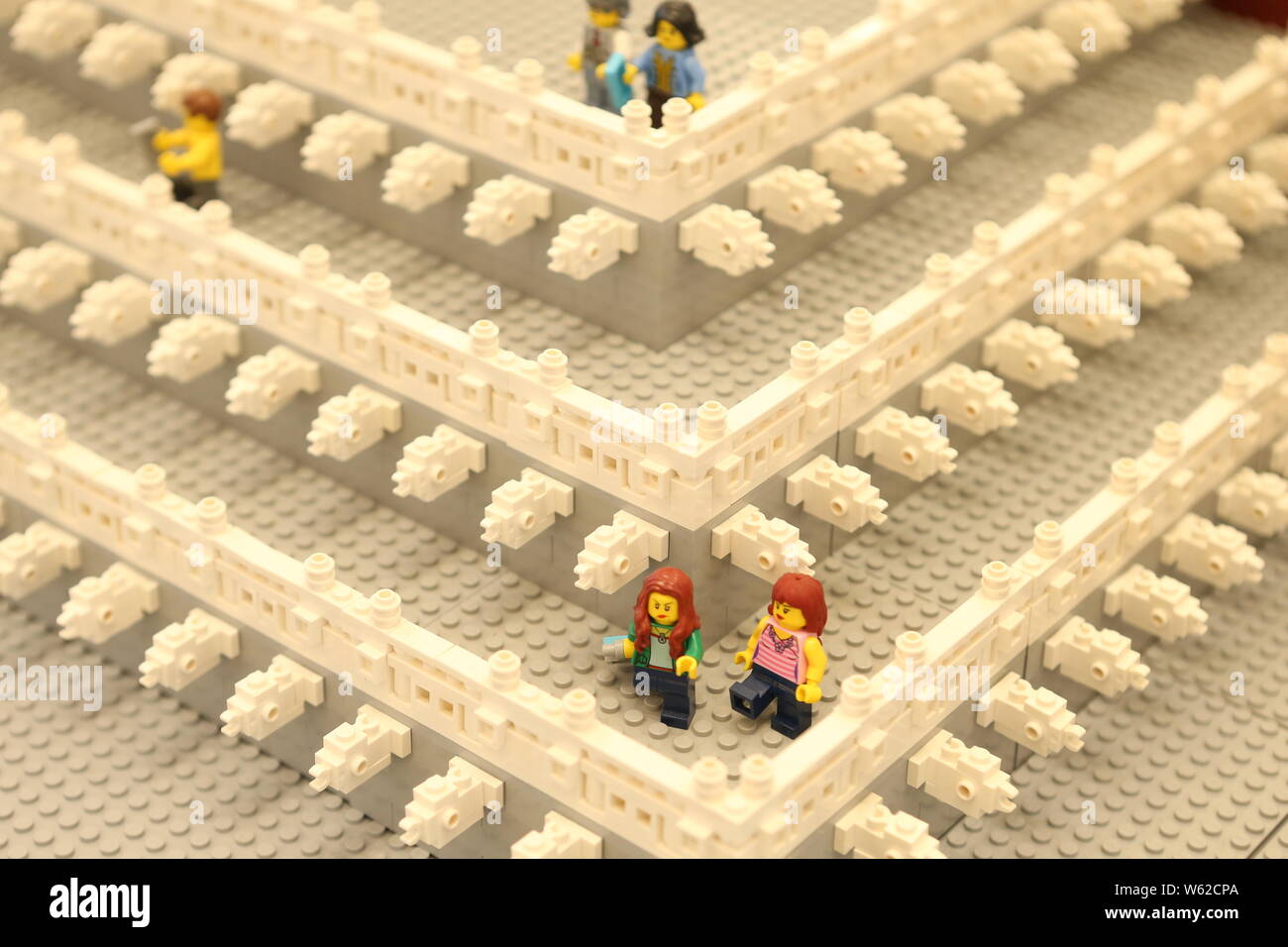 View of the model of the Palace Museum, also known as the Forbidden ...