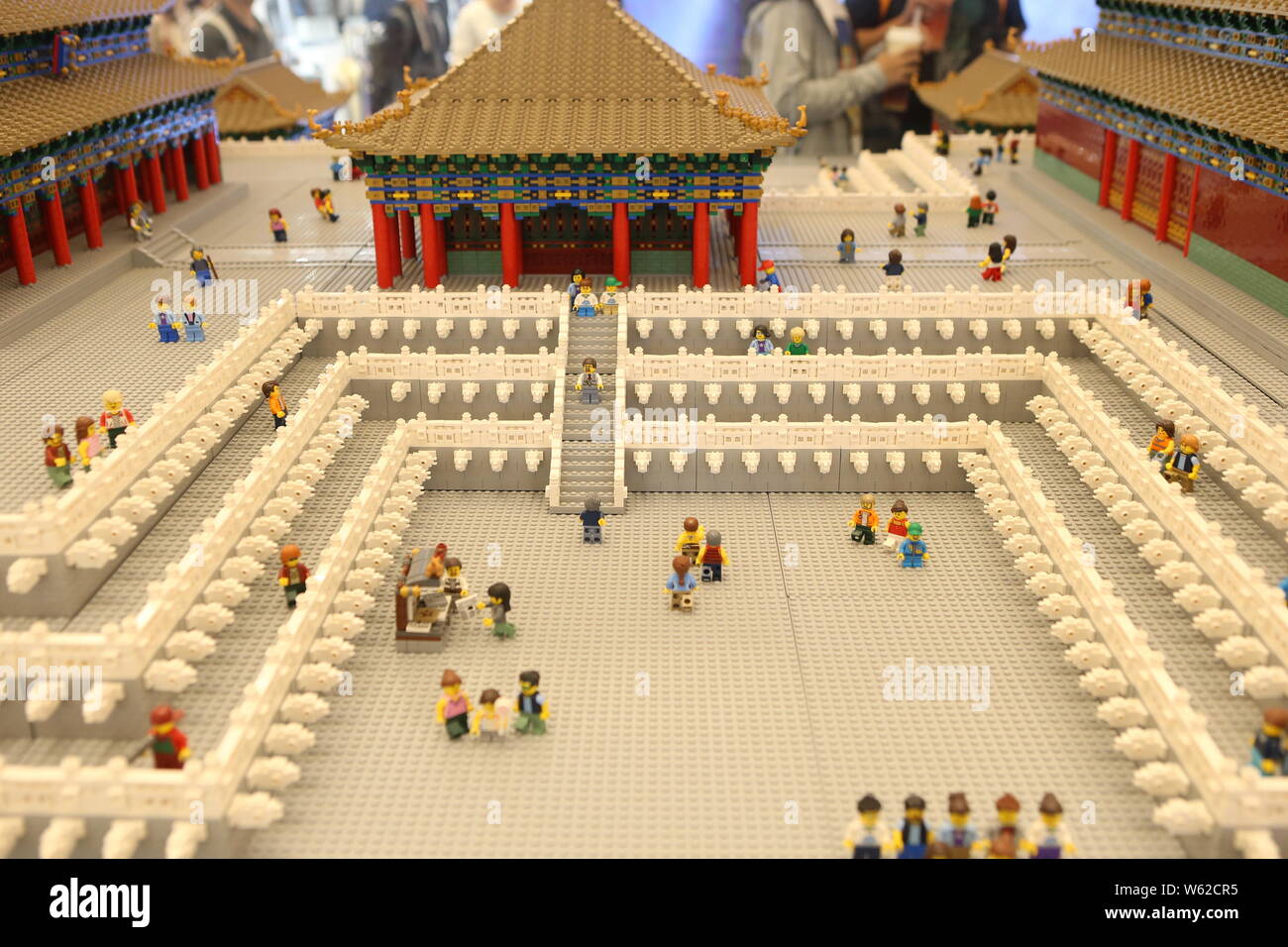 View of the model of the Palace Museum, also known as the Forbidden ...