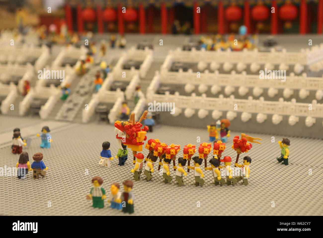 View of the model of the Palace Museum, also known as the Forbidden ...