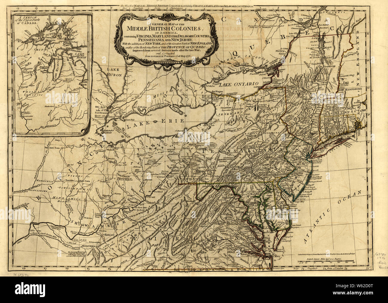 American Revolutionary War Era Maps 1750-1786 031 A general map of the ...