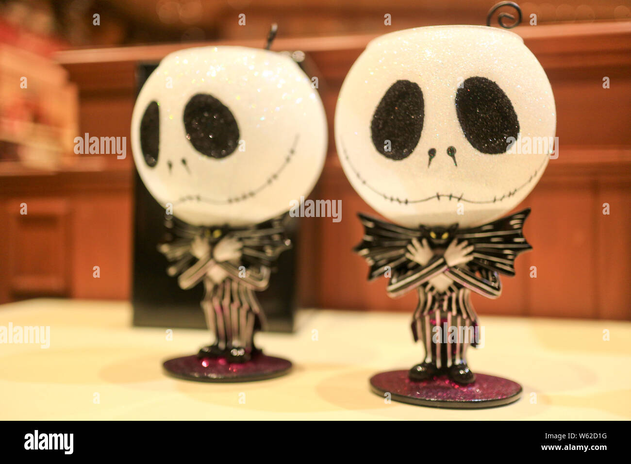 View of the Hong Kong Disneyland in preparation for the umcoming Halloween Festival in Hong Kong ...