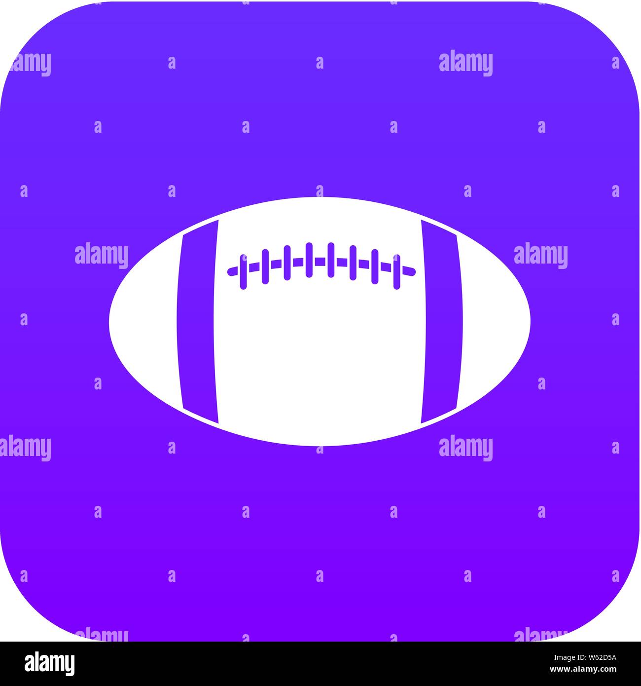 Rugby ball icon digital purple Stock Vector Image & Art - Alamy