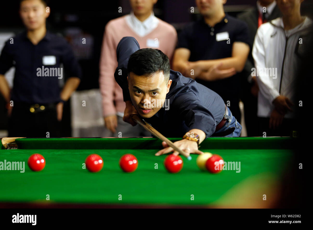 Marco Fu of Hong Kong attends a meeting event for the 2018 Macau ...
