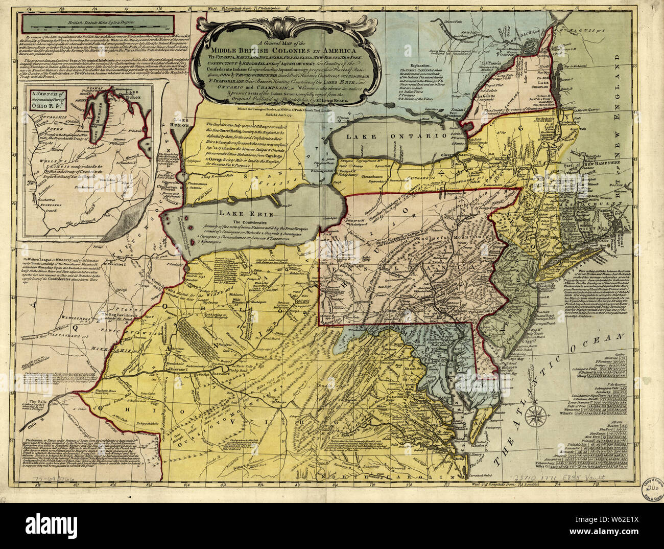 American Revolutionary War Era Maps 1750-1786 037 A general map of the ...