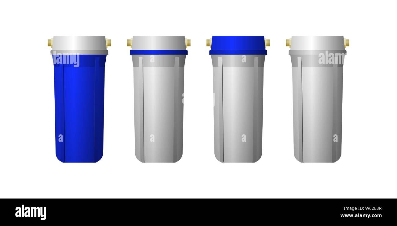 Set of filters for water purification. Vector illustration Stock Vector ...