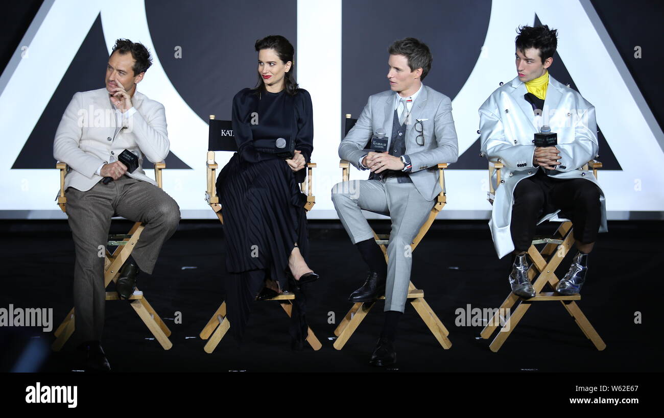 (From left) English actor Jude Law, American actress Katherine ...