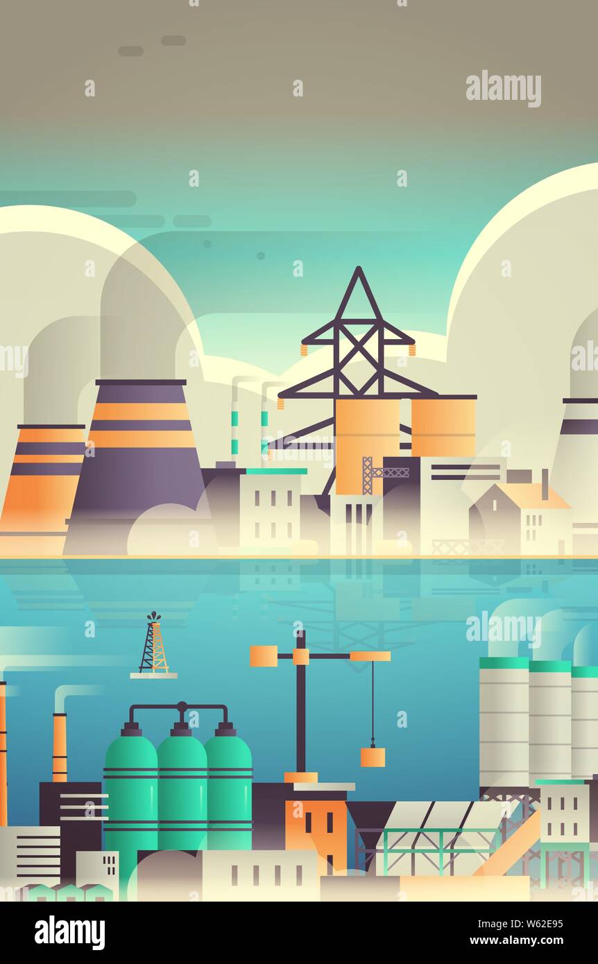 Cartoon building factory structure hi-res stock photography and images ...