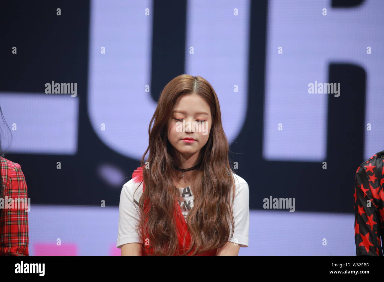 Jang Won-young of South Korean girl group Izone, stylized as IZ*ONE ...