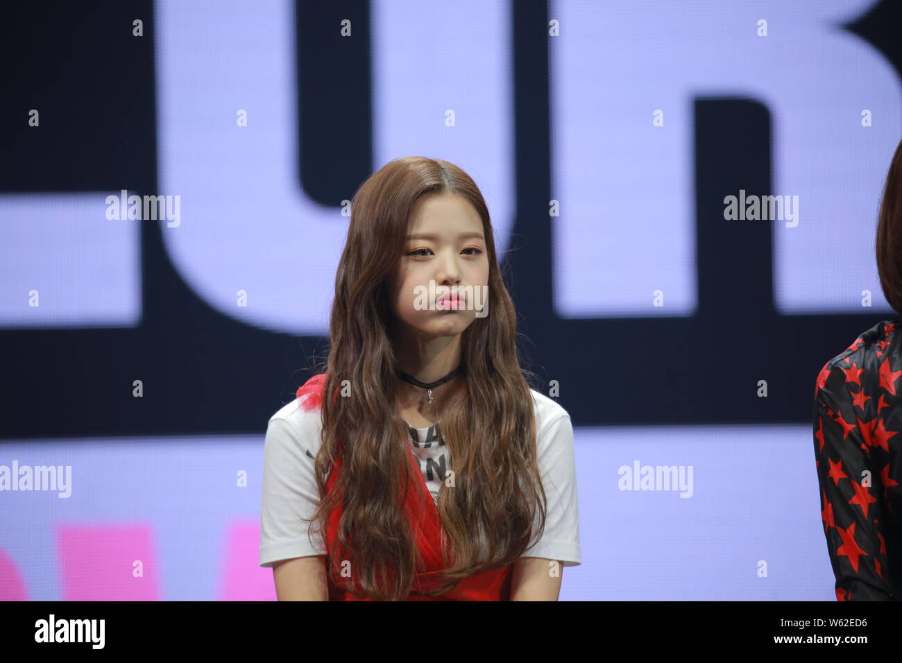Jang Won-young of South Korean girl group Izone, stylized as IZ*ONE ...