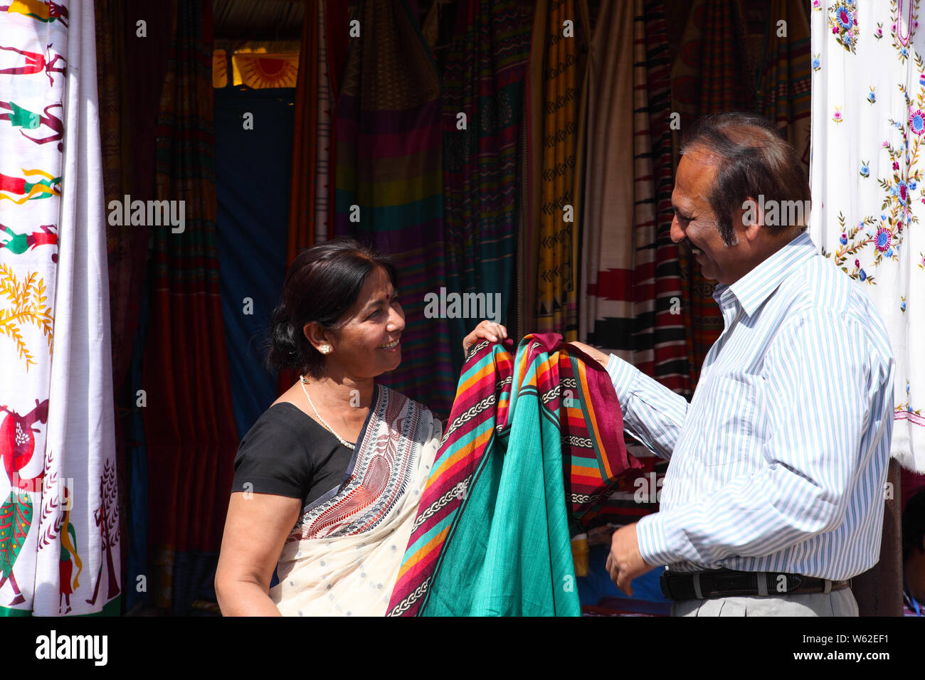 Saree display hi-res stock photography and images - Alamy