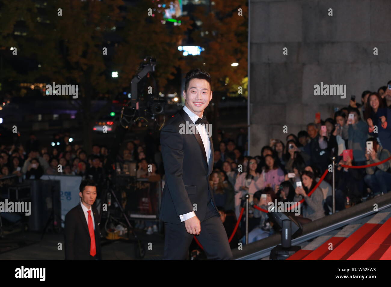 South Korean actor Kim Jae-won arrives on the red carpet for the ...