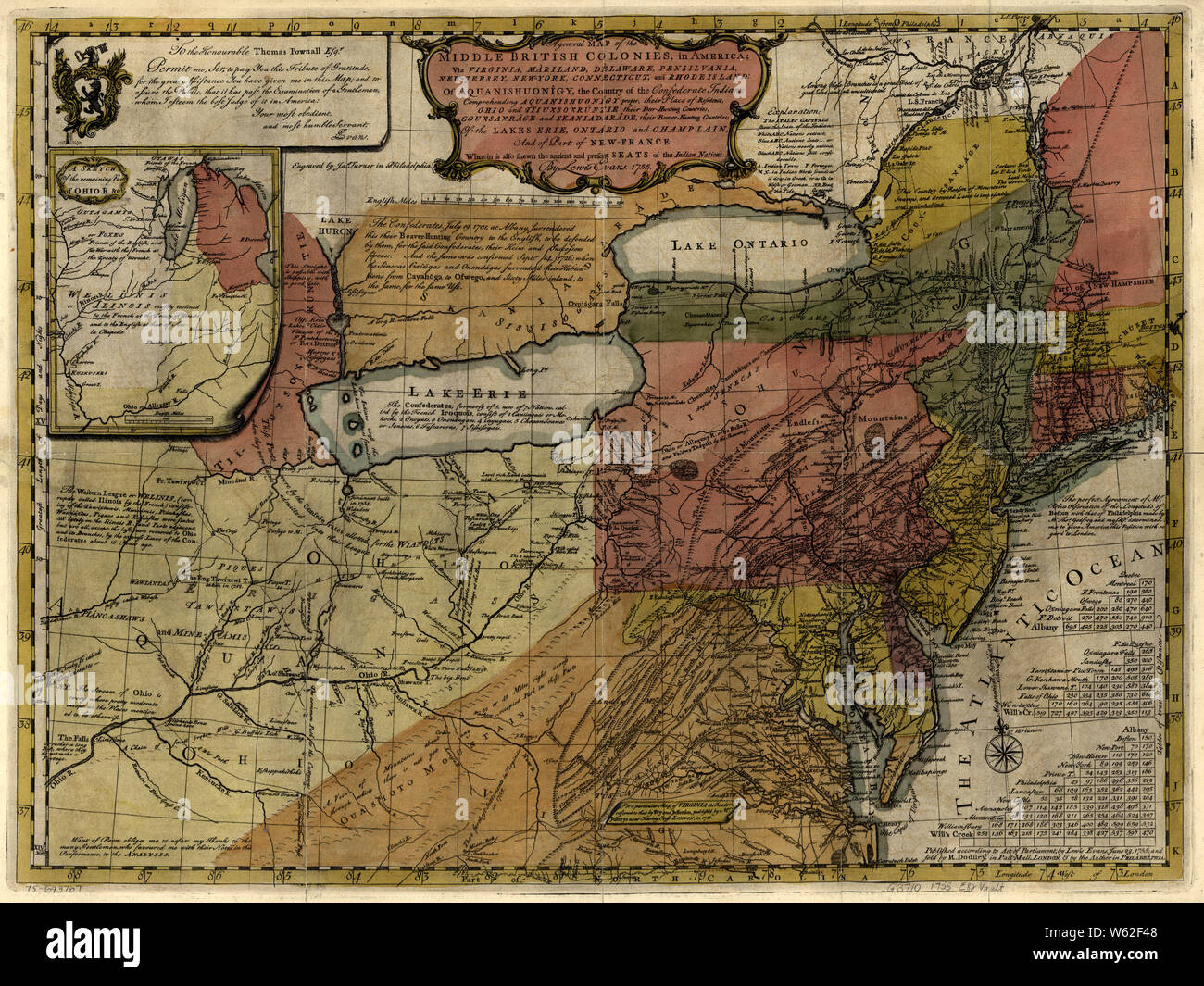 American Revolutionary War Era Maps 1750-1786 044 A general map of the ...