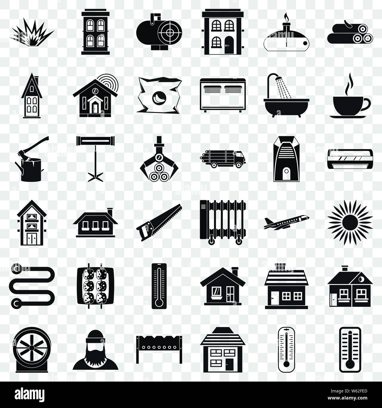 Sun icons set, simple style Stock Vector Image & Art - Alamy