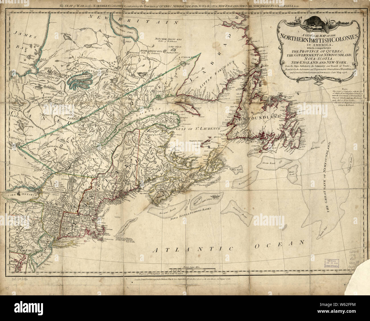 American Revolutionary War Era Maps 1750-1786 046 A general map of the ...