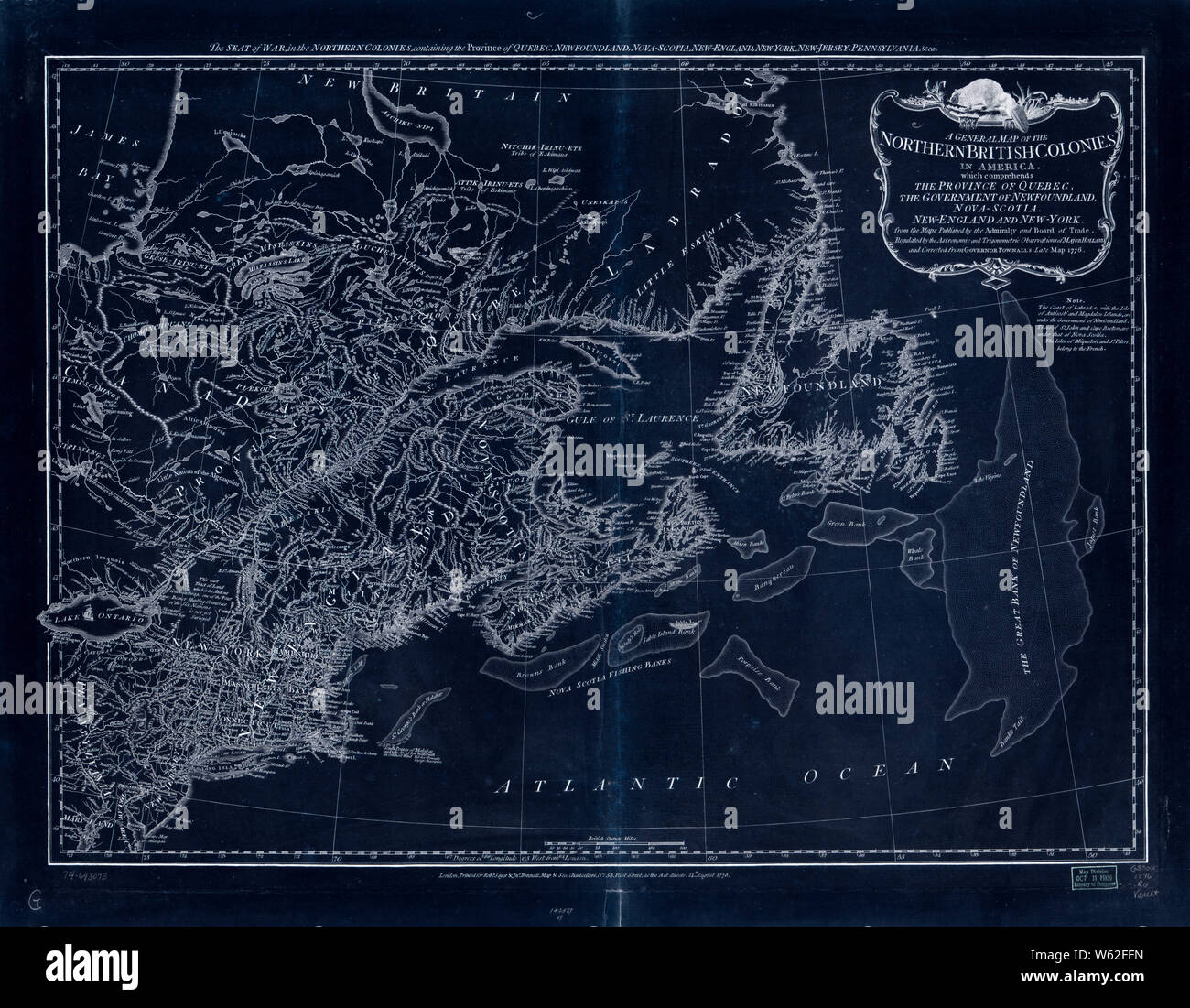American Revolutionary War Era Maps 1750-1786 047 A general map of the ...