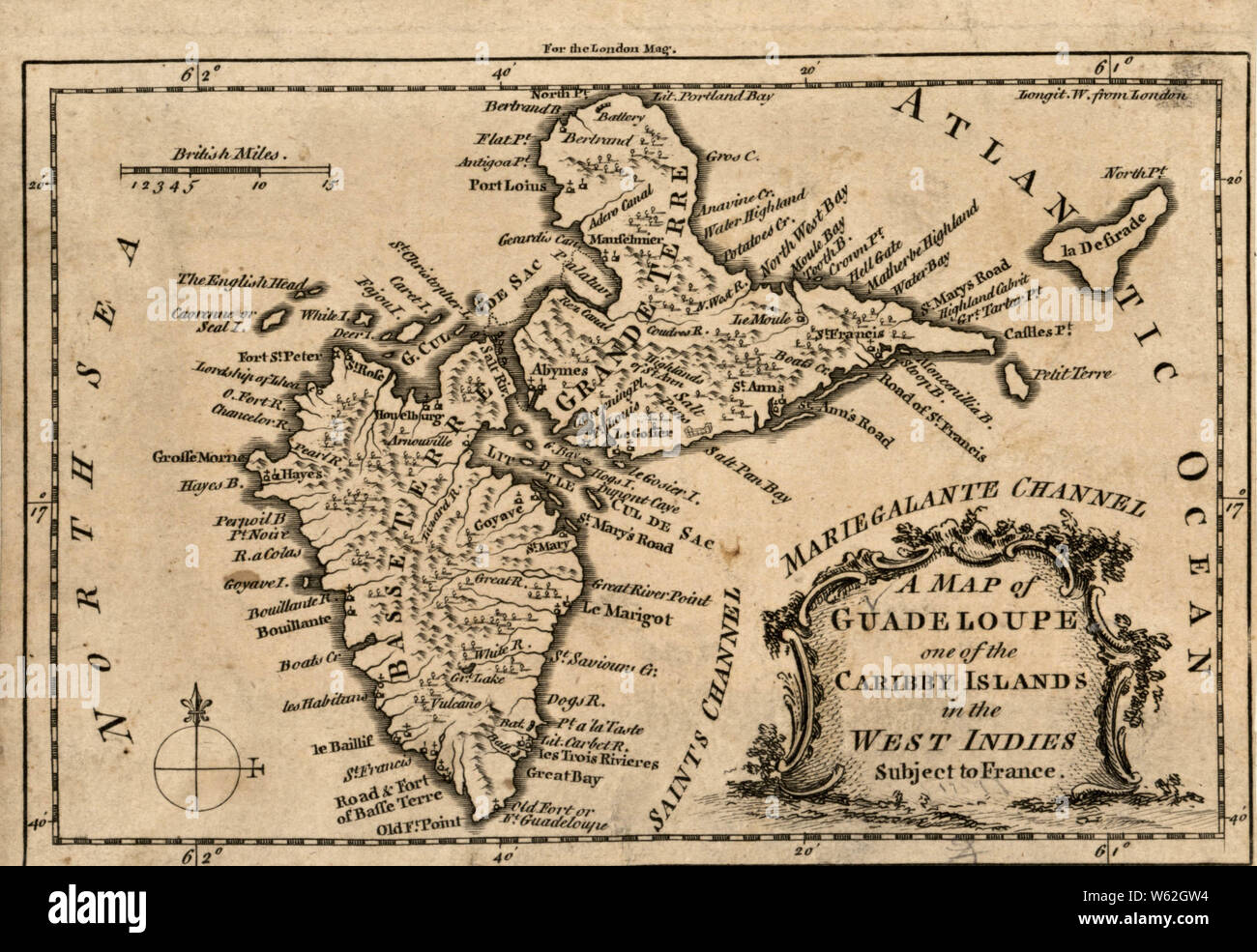 American Revolutionary War Era Maps 1750-1786 062 A map of Guadeloupe ...