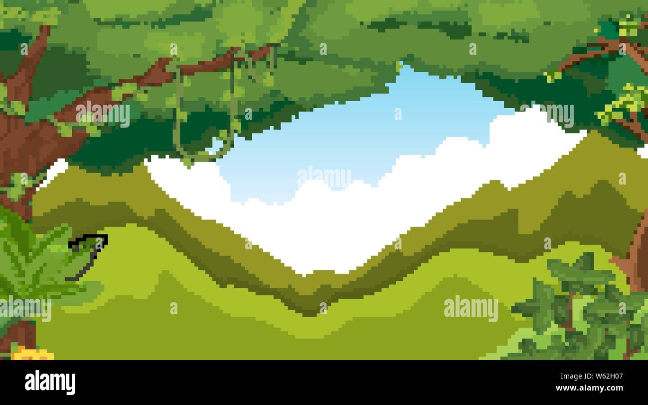 Empty background nature scenery illustration Stock Vector Image & Art ...