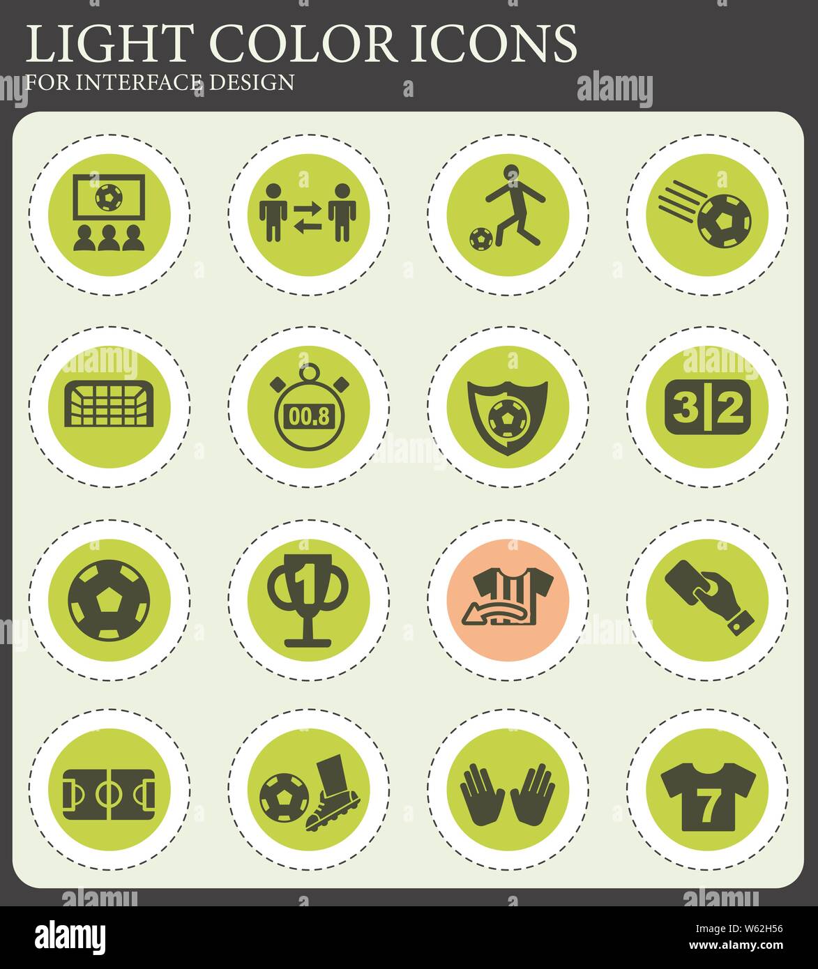 football web icons for user interface design Stock Vector Image & Art ...