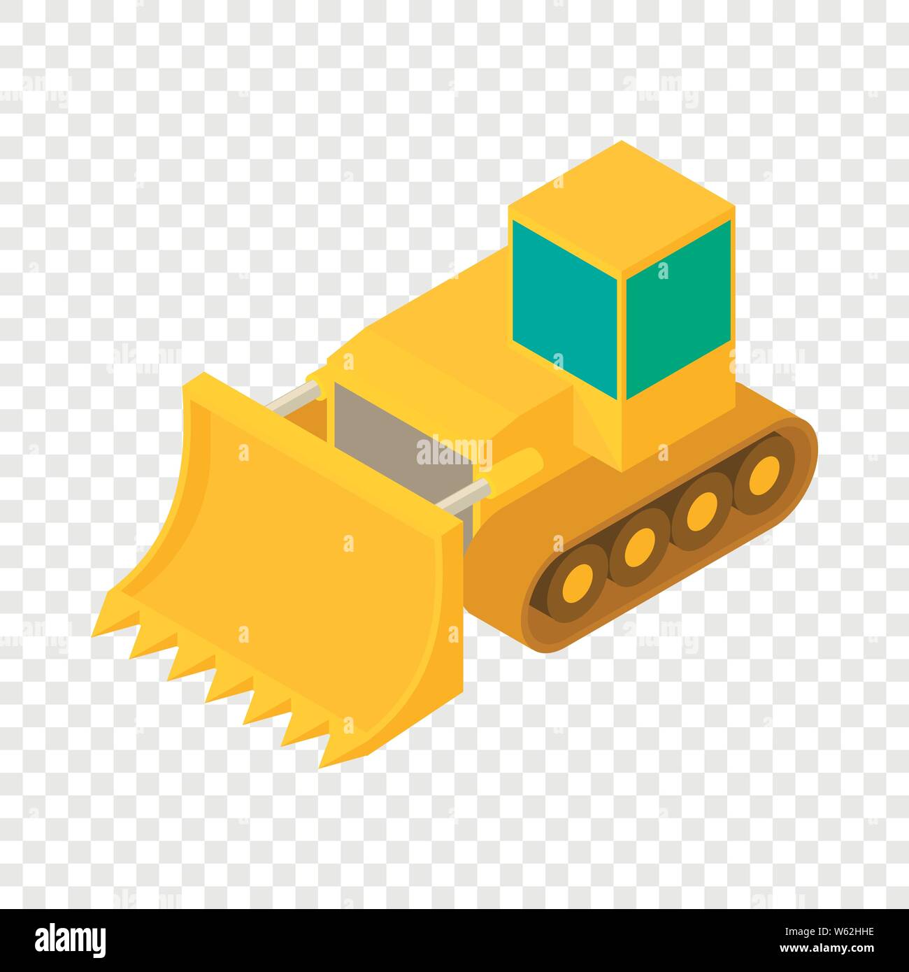 Bulldozer icon, isometric 3d style Stock Vector Image & Art - Alamy
