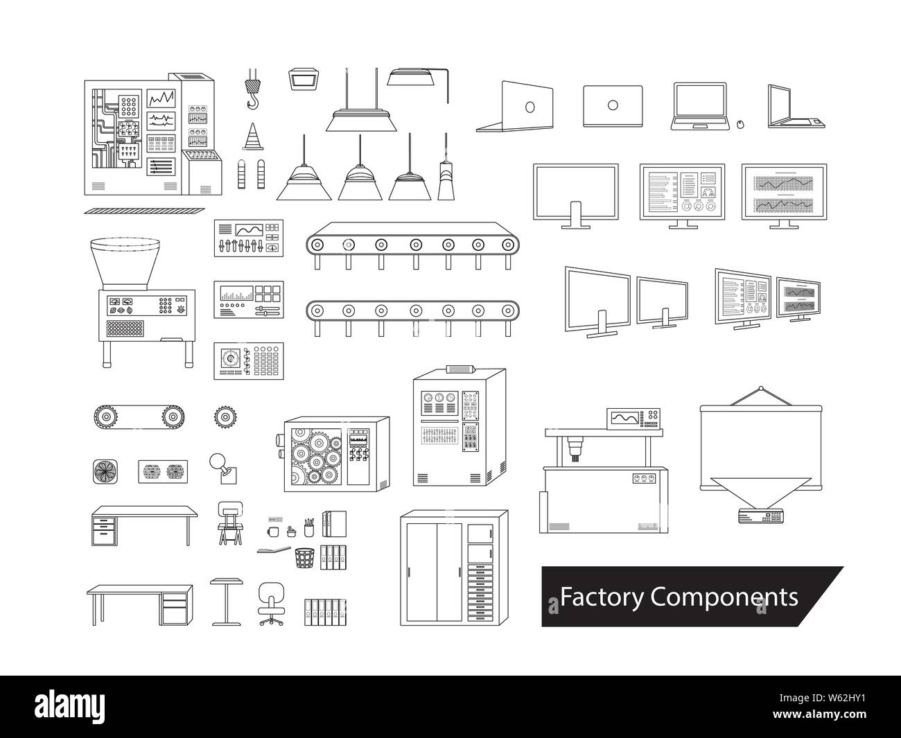 Components vector vectors Stock Vector Images - Alamy