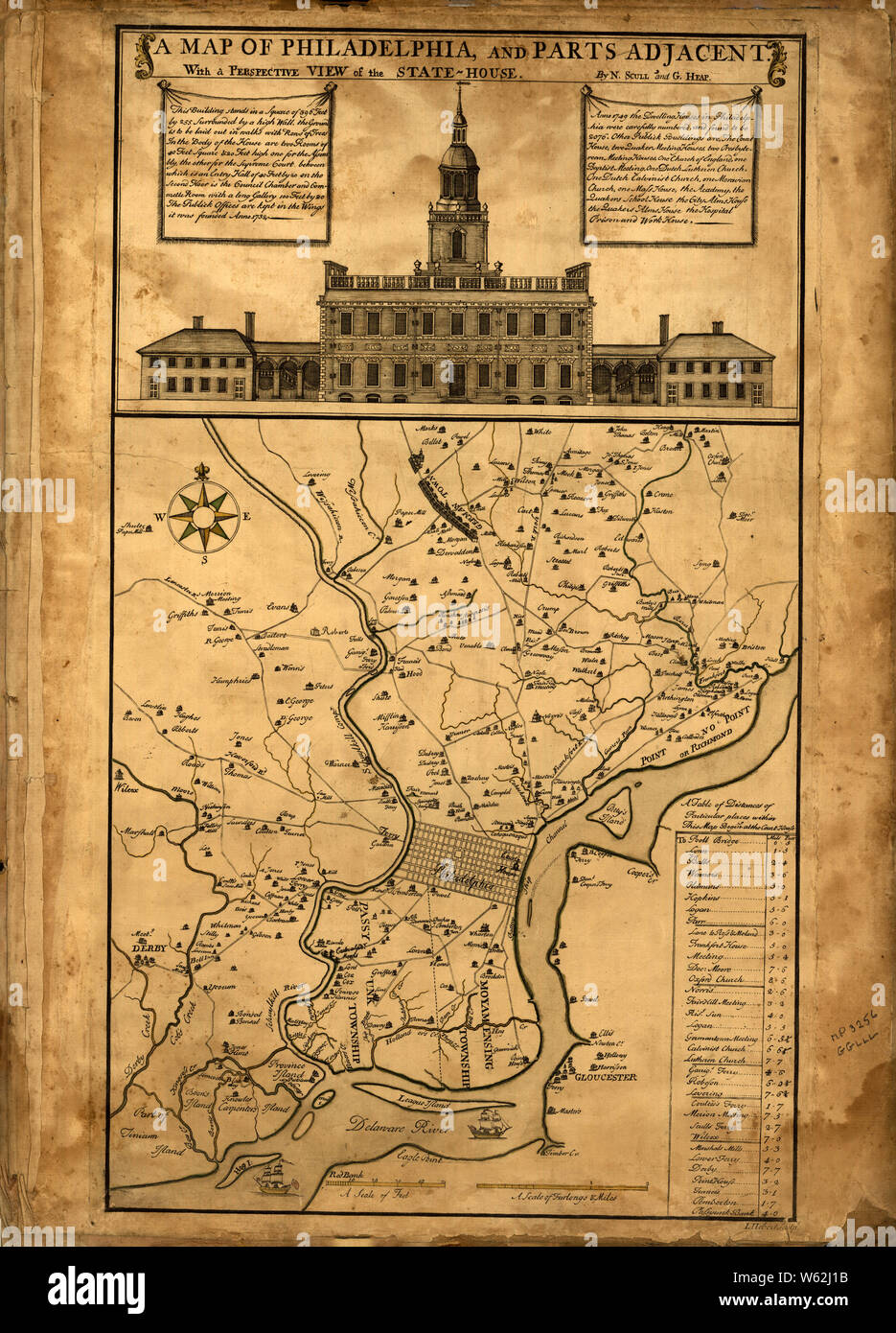 American Revolutionary War Era Maps 1750-1786 073 A map of Philadelphia ...