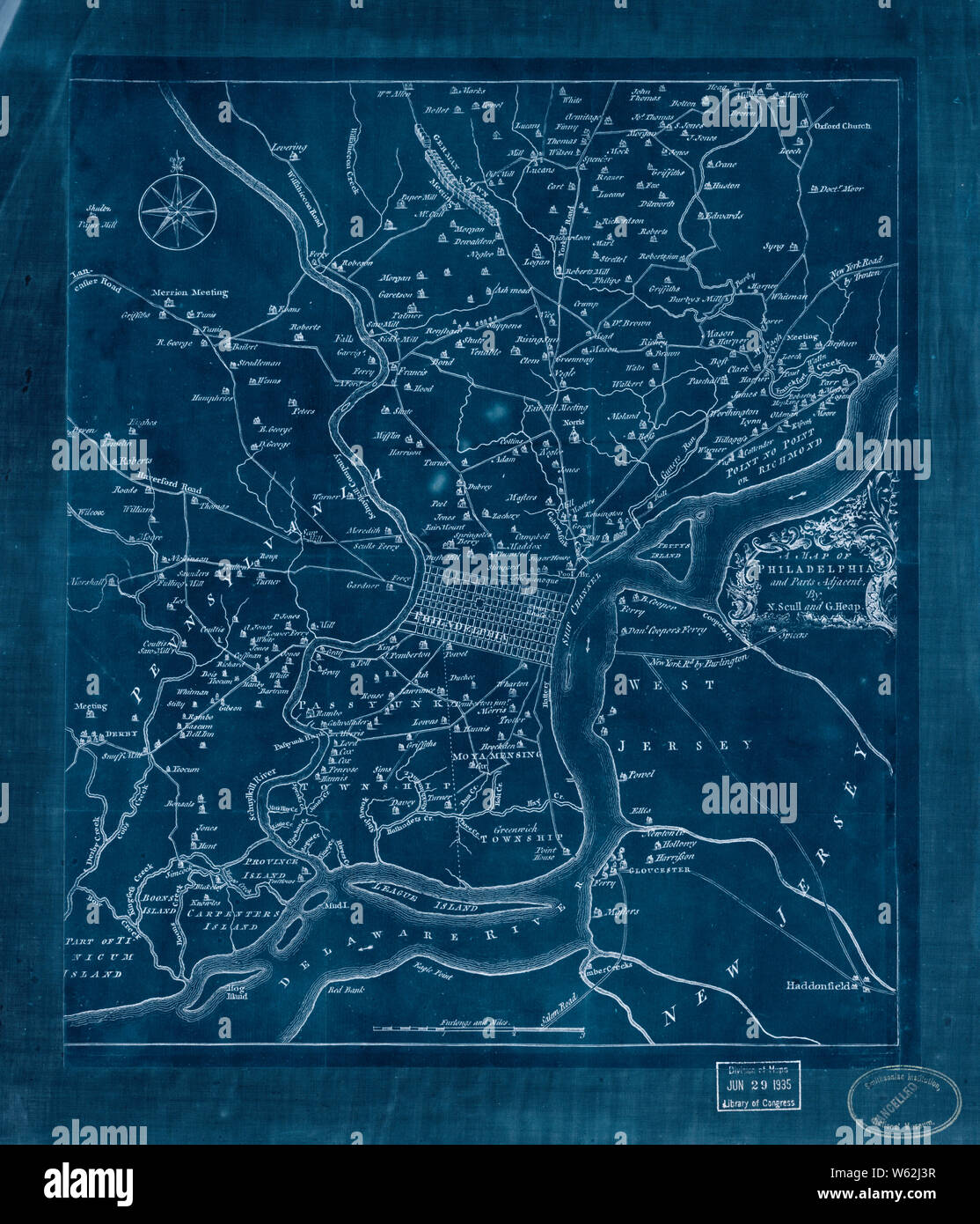 American Revolutionary War Era Maps 1750-1786 074 A map of Philadelphia ...