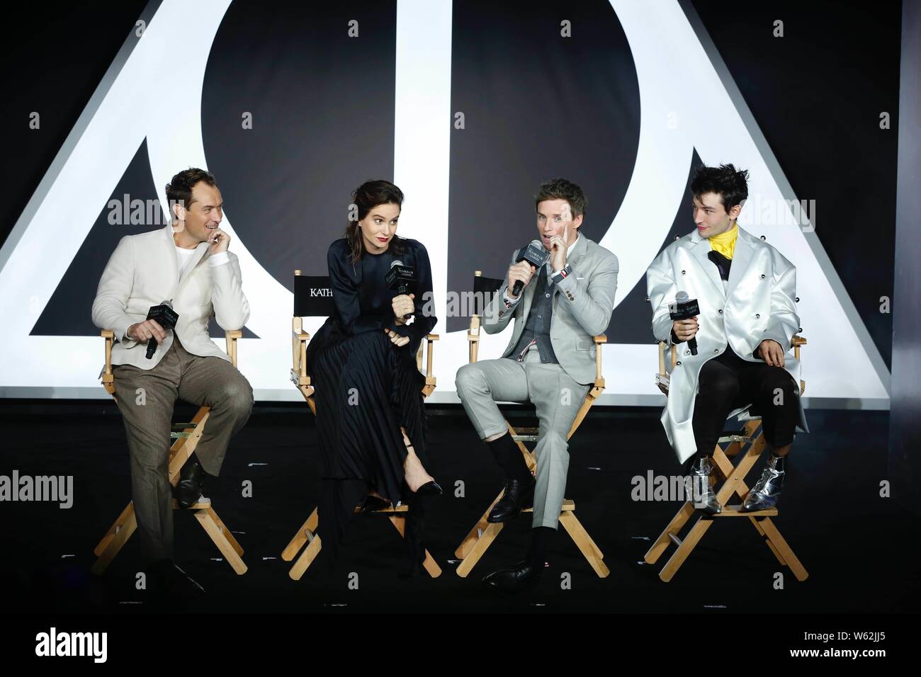 (From left) English actor Jude Law, American actress Katherine ...