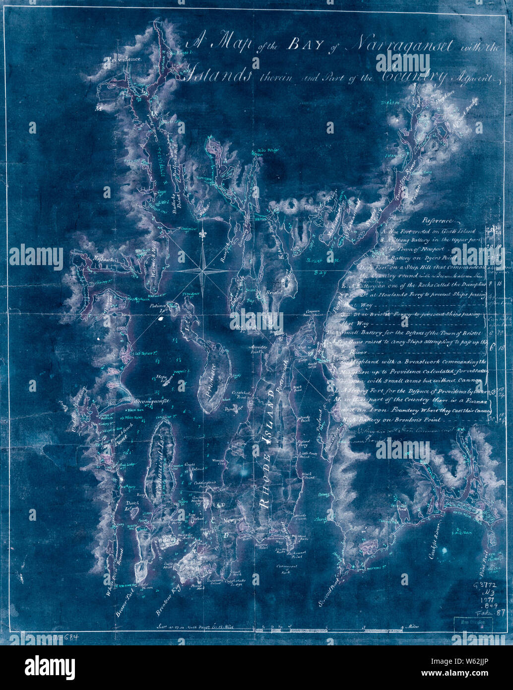 American Revolutionary War Era Maps 1750-1786 079 A map of the bay of ...