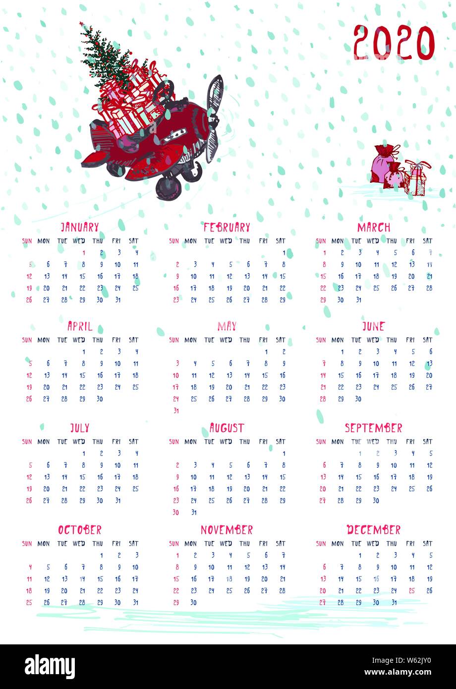 2020 new year car Stock Vector Images - Alamy