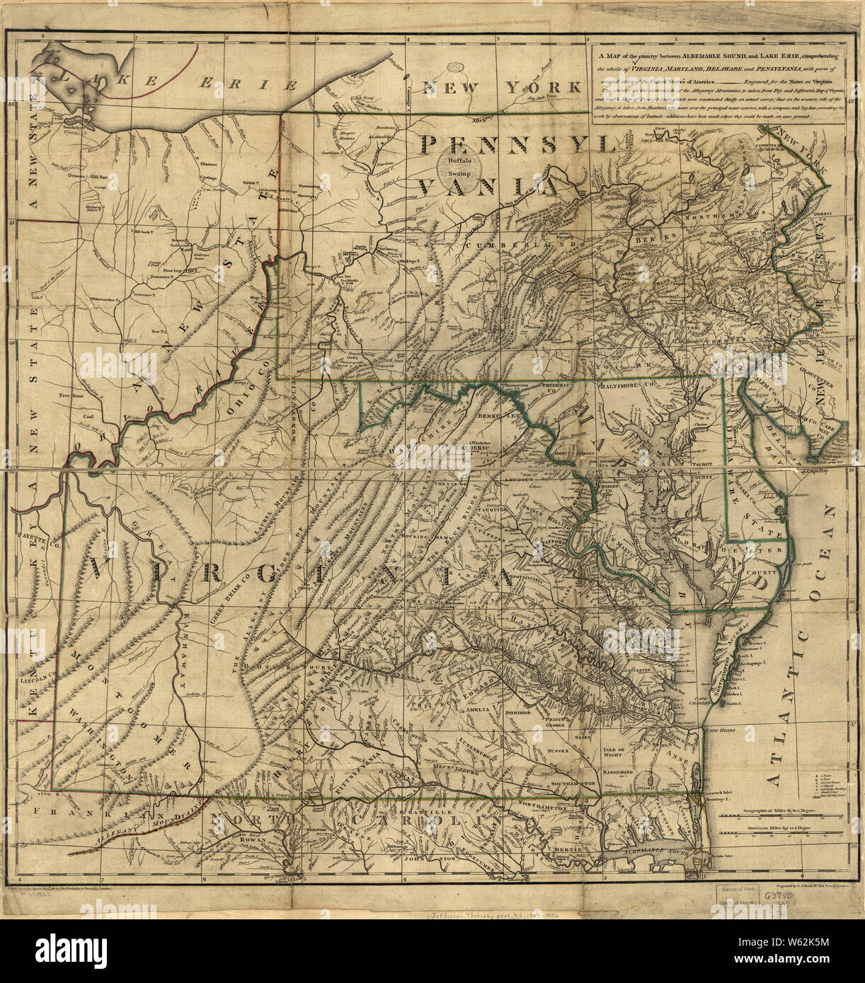 Map of virginia 1750 hi-res stock photography and images - Alamy